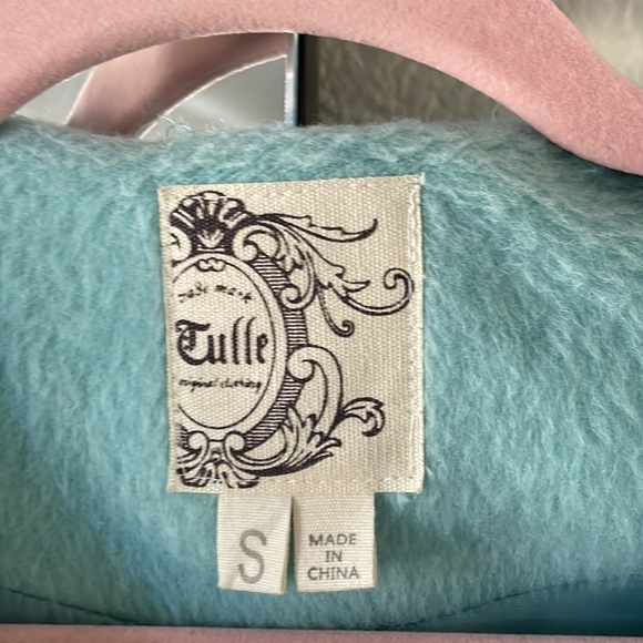 Tulle | Jackets & Coats | Tiffany Blue Jacket Coat | Poshmark